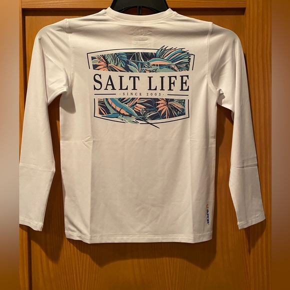 Salt Life | Shirts & Tops | Salt Life White Girls Long Sleeve Slx ...